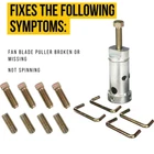 Supco FBP100 Fan Blade Puller With 5/8 Steel Center Shaft (FBP100 Hub ...