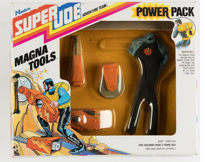 1977 Hasbro Super Joe Adventure Team Helipak Power Pack Magna Tools NIB ...