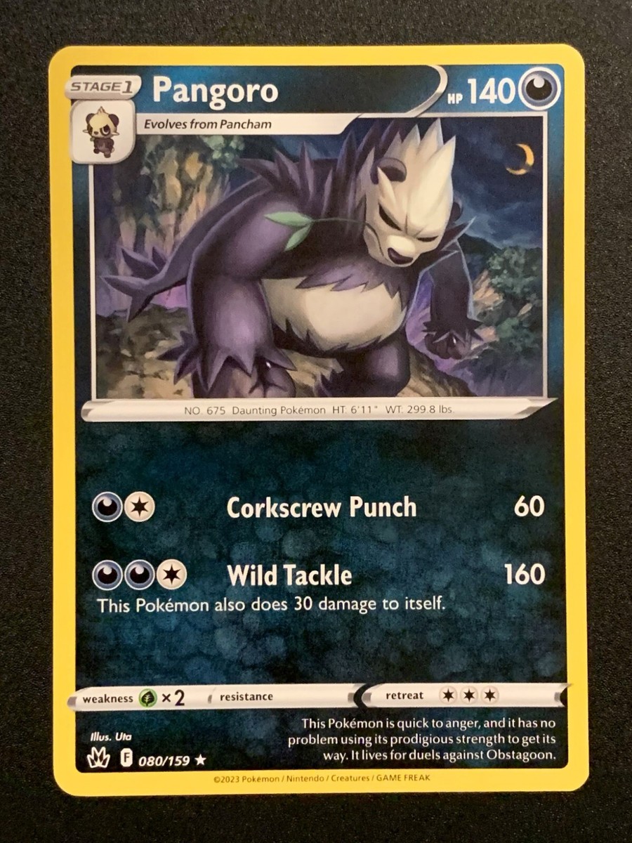Pangoro Pokemon Card Pangoro 093/142 Stellar Crown Reverse Holo