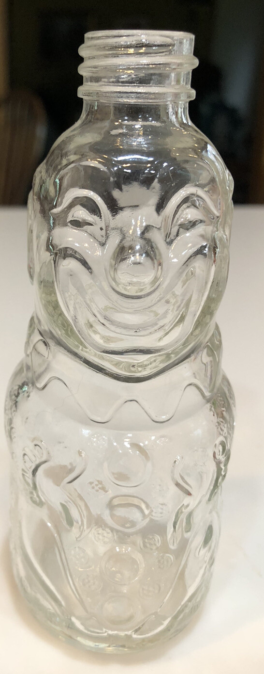 VINTAGE BROCKWAY CLEAR GLASS CLOWN CANDY JARS | eBay