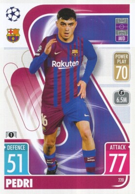 220 FC BARCELONA - PEDRI - ESPANA CARD TOPPS CHAMPIONS LEAGUE 2022 | eBay