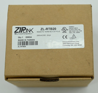 Automation Direct Zip Link ZL-RTB20 Remote Terminal Block NEW in Box | eBay