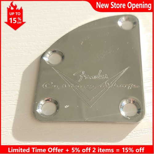 For Fender Deluxe Series 4 Bolt Contoured Neck Plate for Strat Delexe ...
