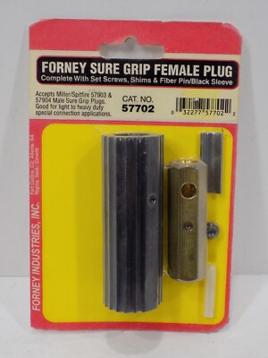 NEW Forney 57702 Sure Grip Female Plug fits Miller Spitfire 57903 57904 ...