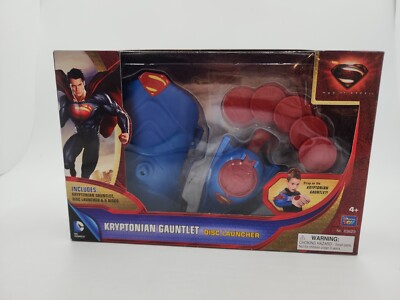 Superman Man of Steel Kryptonian Disc Launcher and Gauntlet Toy Set | eBay