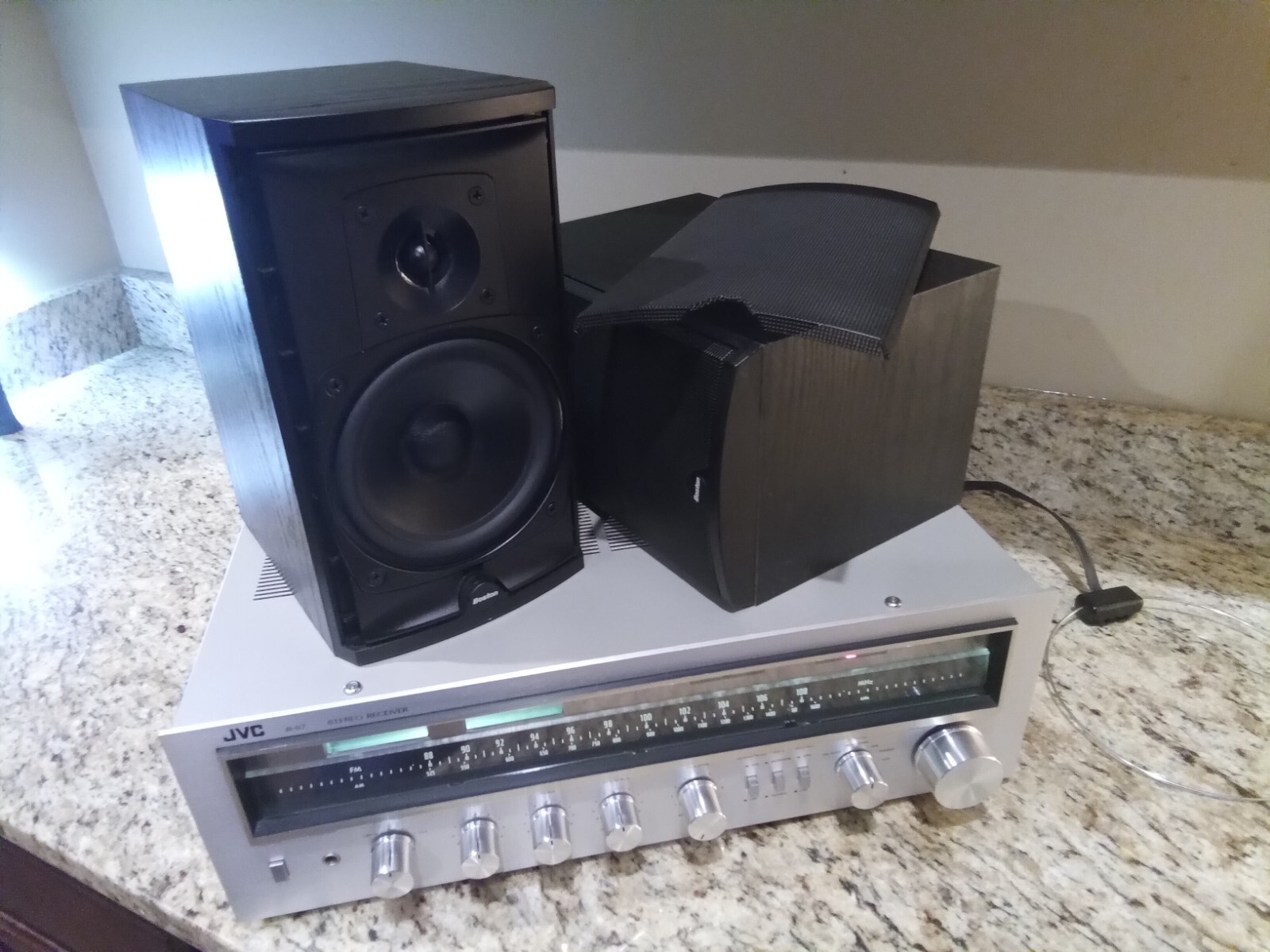 JVC R-S7 AM/FM Stereo Receiver, Boston Acoustics CR6 Speakers. Serviced ...