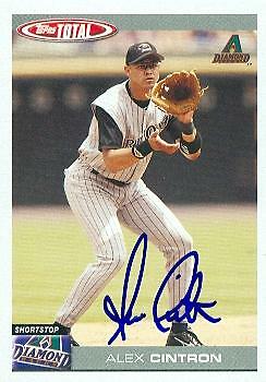 Alex Cintron autographed Baseball Card (Diamondbacks) 2004 Topps Total ...