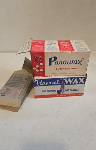 Vintage Parowax Household Wax And Paraseal Wax 8 Cakes | eBay