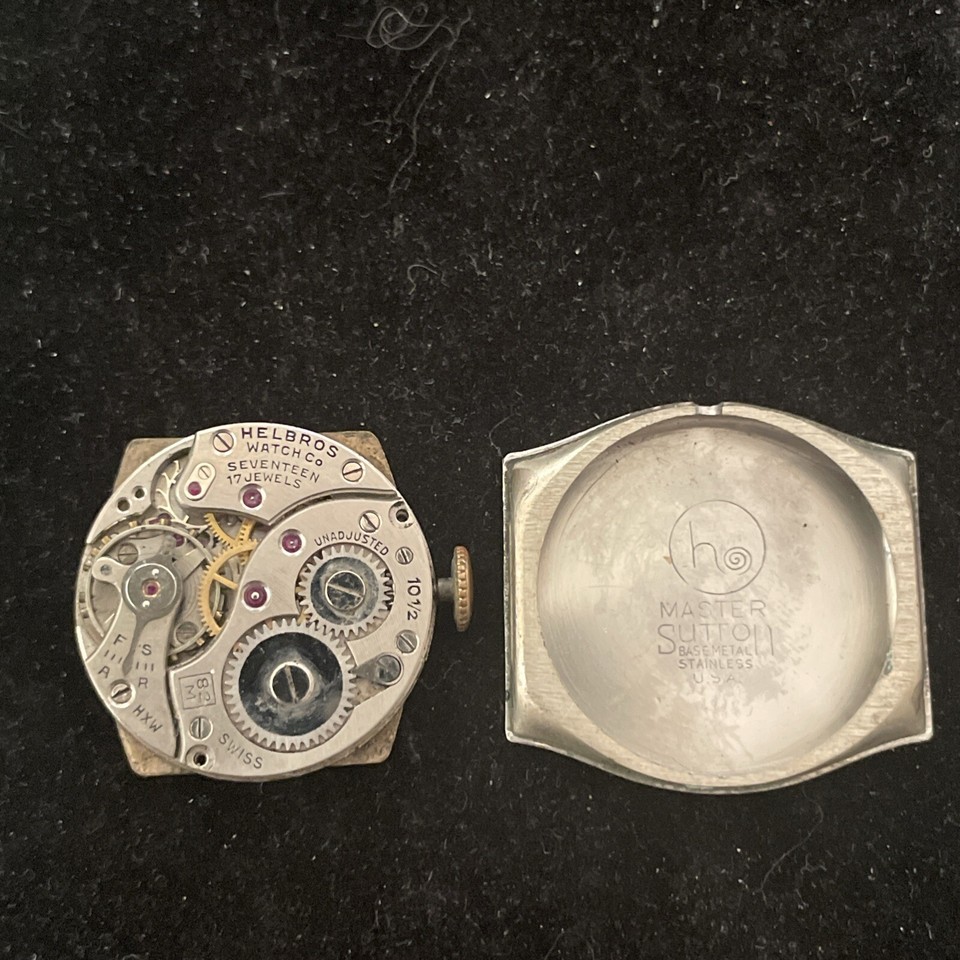 Helbros 17 Jewel 10K RGP men’s Wrist Watch Vintage tank | eBay