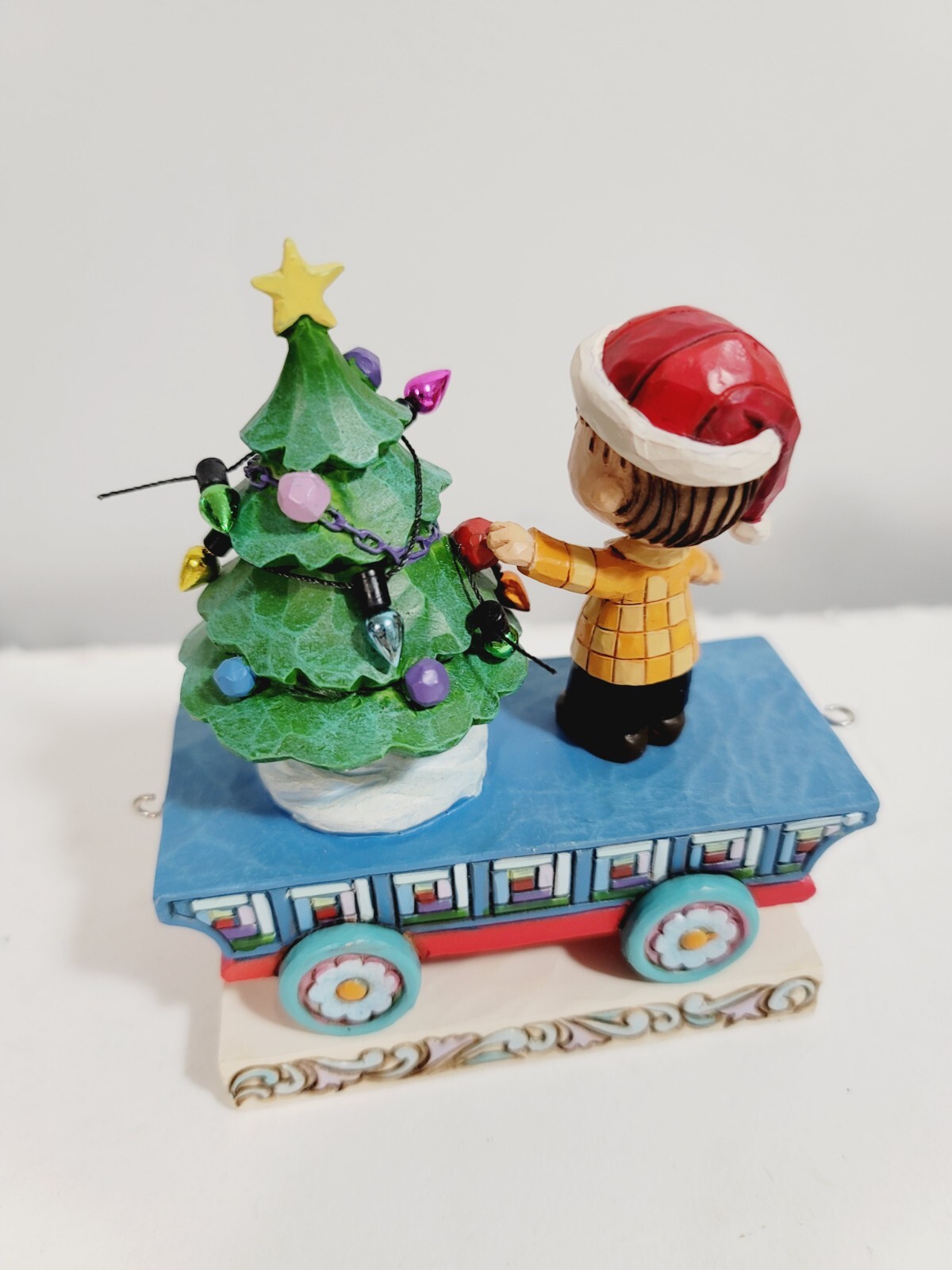 Jim Shore Peanuts Linus Christmas Train Car 5 All Welcome Figurine 5.43 ...