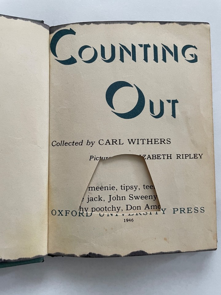 Counting Out VTG Children’s book by Carl Withers | eBay