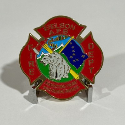CHALLENGE COIN: Eielson AFB Fire Department Protecting Those Who Defend ...