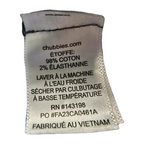 Chubbies Pants Mens XL X 30 Brown Dunes Originals Stretch Twill ...