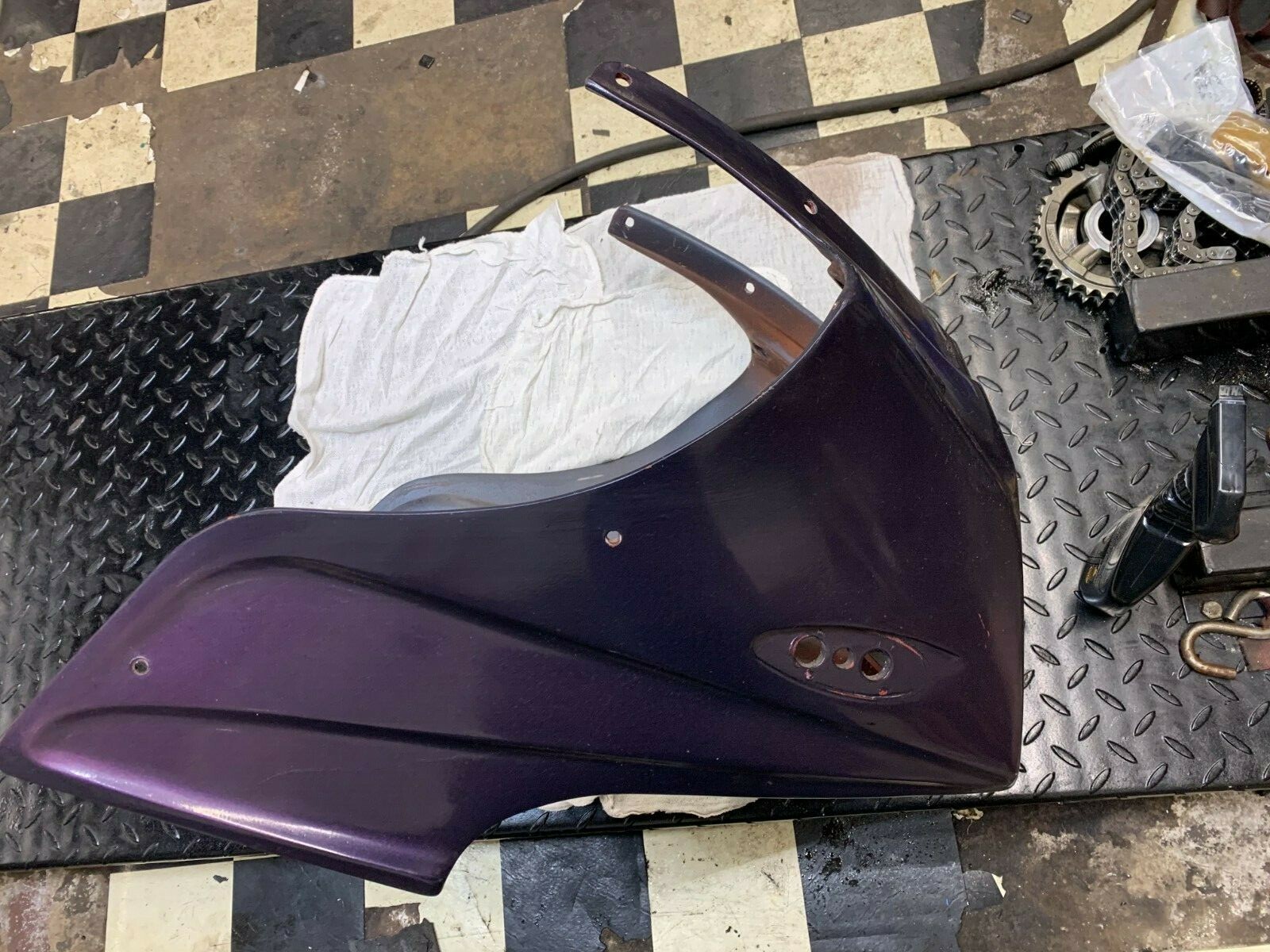 1983-1984 Kawasaki GPZ 1100 ZX1100A2 Upper Fairing Cowling Front ...