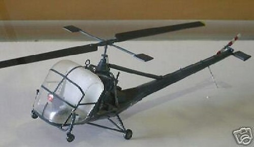 HTE-1 Hiller Raven Helicopter Desktop Kiln Dry Wood Model Large Free ...