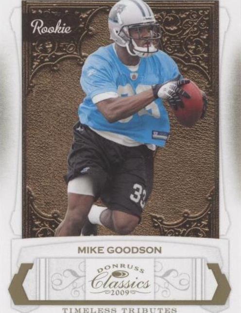 2009 Donruss Classics - Rookie Mike Goodson #223 Timeless Tributes Gold ...