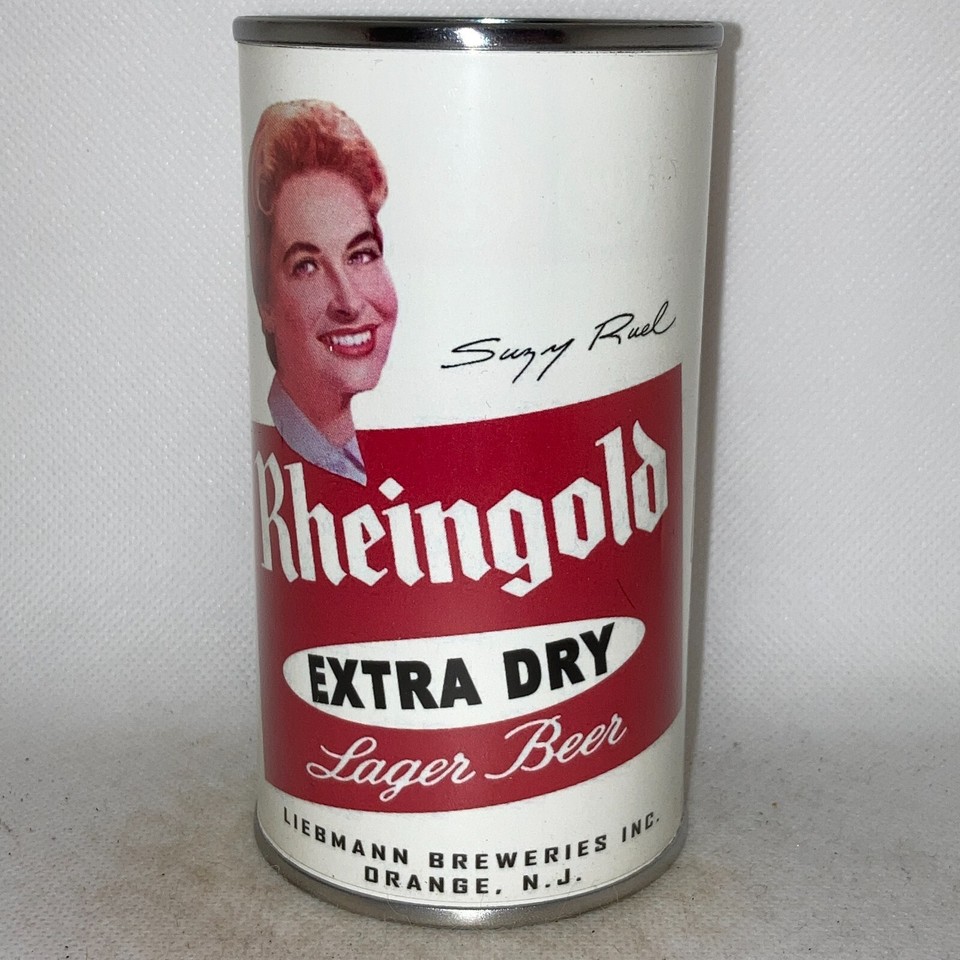 Rheingold "Suzi" REPLICA beer can, paper label NOVELTY | eBay