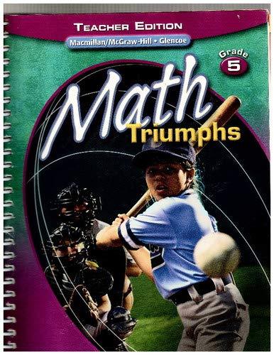 Math Triumphs Grade 5 Teacher's Edition Spiral Bound Whitney Frances ...