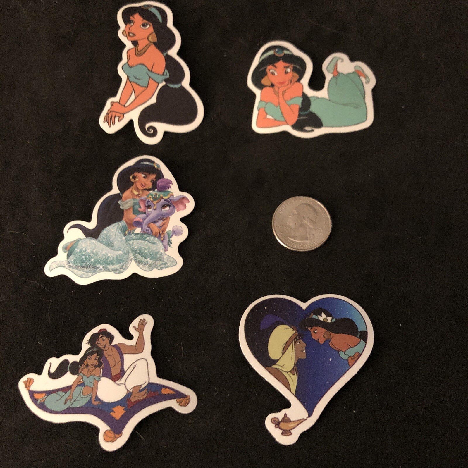 Disney Stickers - Aladdin, Jasmine lot of 5 stickers. | eBay