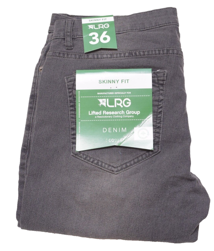 LRG Lifted Research Group Mens Jeans Skinny Fit Stretch Denim Black ...