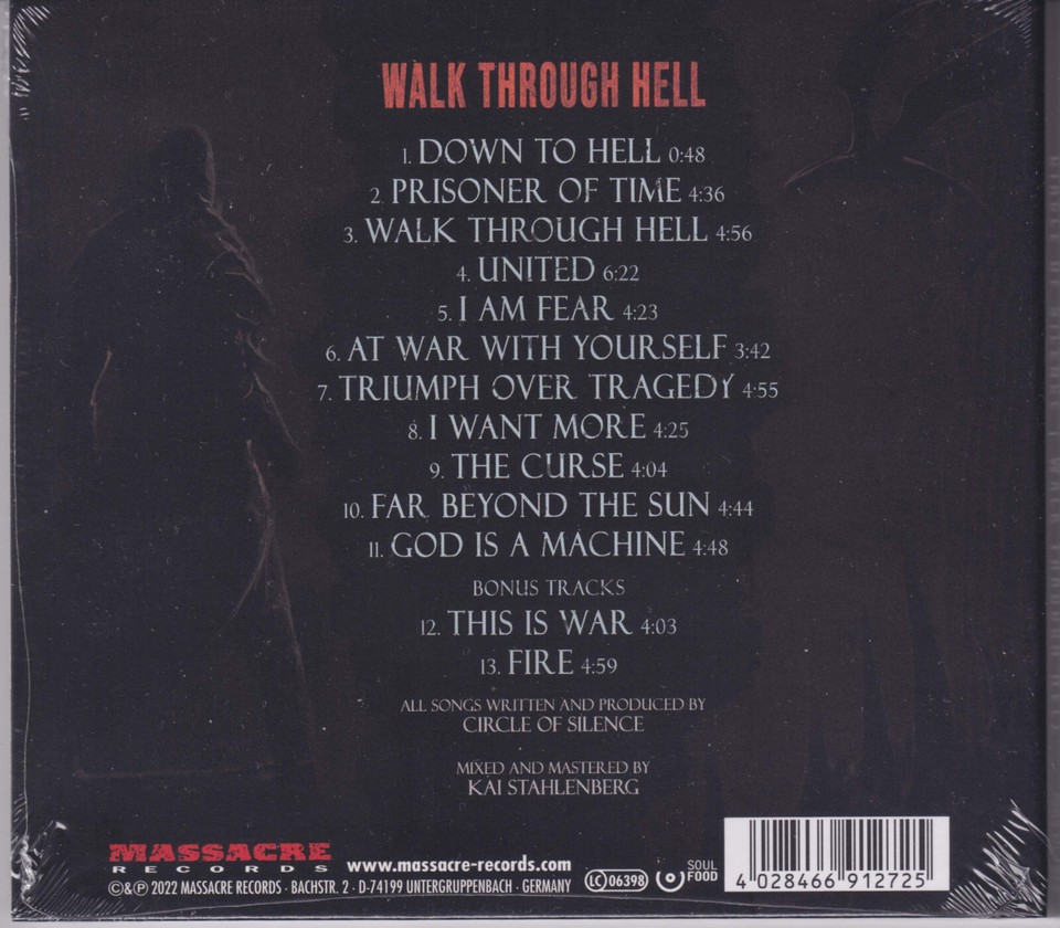 Circle Of Silence 2022 CD - Walk Through Hell +2 (Ltd. Digi ...