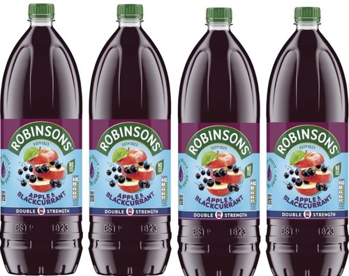 Robinsons Double Strength Apple Blackcurrant No Added Sugar Squash 1 ...