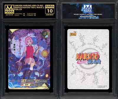 NARUTO KAYOU SAKURA HARUNO #NR-CR-002 FOIL CR MANA 10 GEM MINT -AI ...