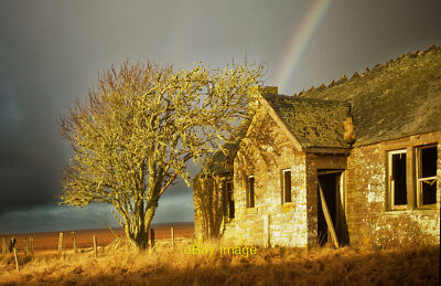 Photo 6x4 Derelict cottage by the Far North Line Loch a Chiteadh A sad ...
