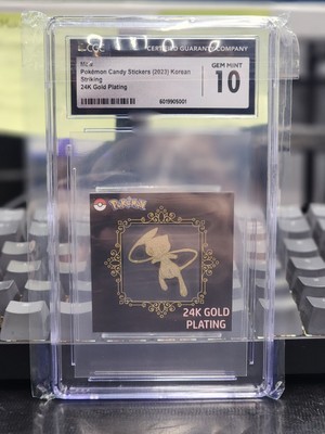 24k gold pokemon sticker mew | eBay