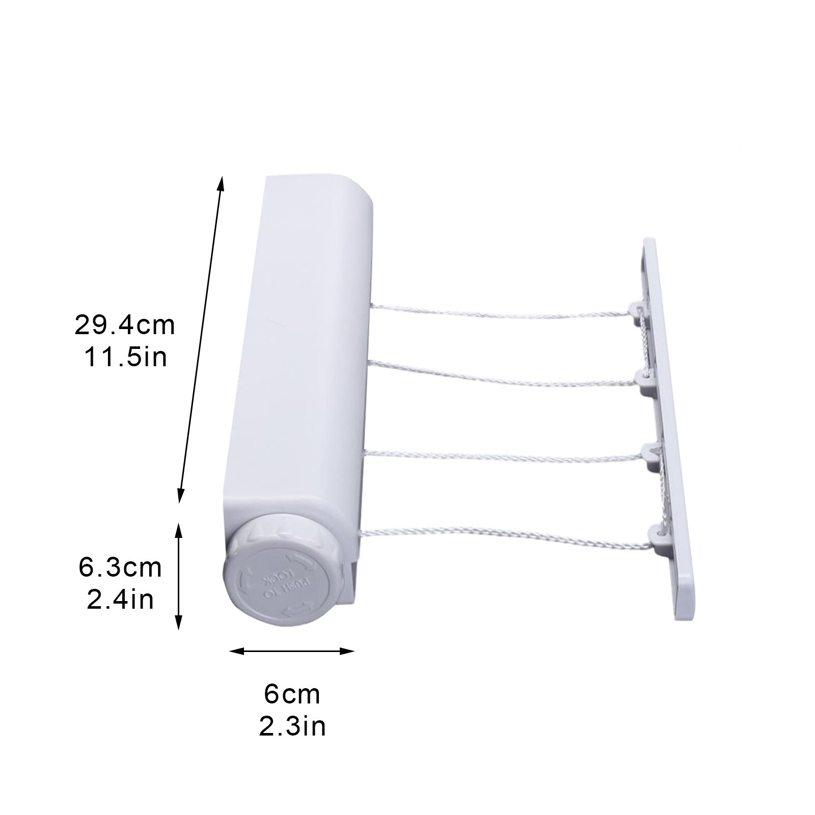 Spring Automatic Retractable 4/5Wire-Clothesline Clothes Drying Rack ...