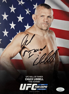 Chuck Liddell Signed Photo UFC Bellator Autograph MMA Pride Fan Expo ...