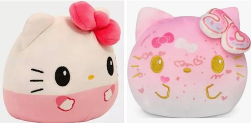 TeeTurtle Sanrio Hello Kitty 50th Anniversary Reversible 4" Plush Pink ...