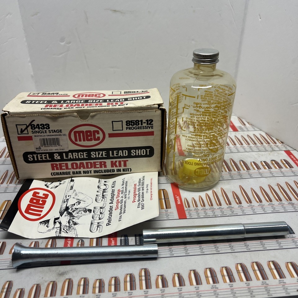 MEC STEEL & LARGE SIZE LEAD SHOT RELOADED KIT # 8433 SINGLE STAGR ~NEW ...