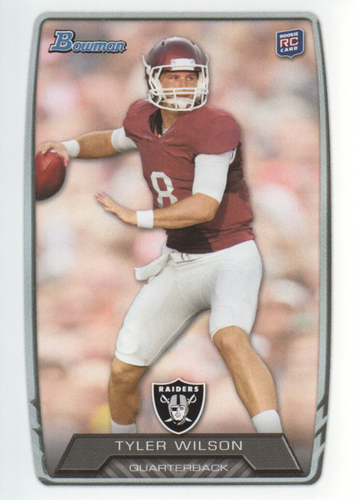 2013 Bowman Football Card #182 Tyler Wilson Rookie | eBay