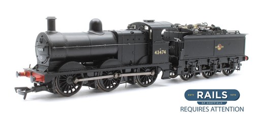 BACHMANN 'OO' GAUGE 31-625 BR BLACK 0-6-0 CLASS 3F #43474 STEAM ...