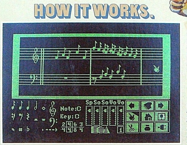Will Harvey's Music Construction Set (Commodore 64/128, 1983) for sale ...