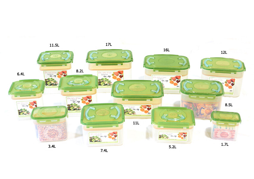 E-Jen Kimchi Sauerkraut Fermentation Container with Inner Lid Green 0 ...