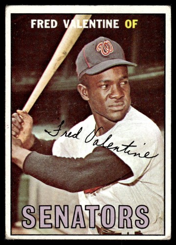 1967 Topps Fred Valentine #64 Washington Senators Baseball Card | eBay