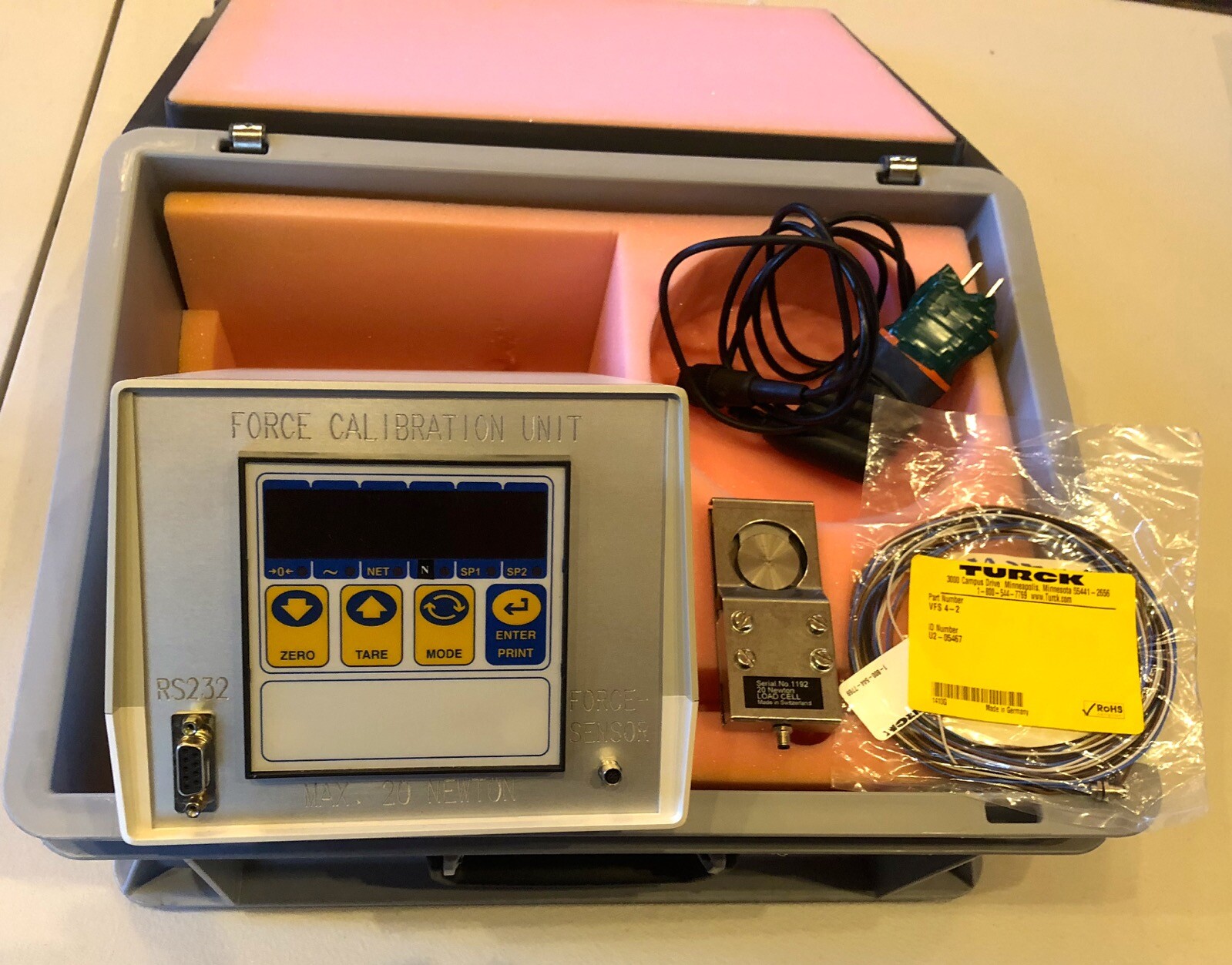 FCU 02 Force Calibration Unit Gauge 20 Newton Load Cell 873.0352 ...
