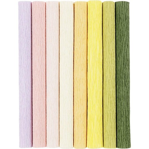 Pastel Coloured Crepe Paper Pack of 8 5712854455367 | eBay UK