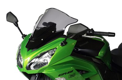 MRA Kawasaki ER-6F 2012> onwards Double Bubble Screen Grey | eBay UK