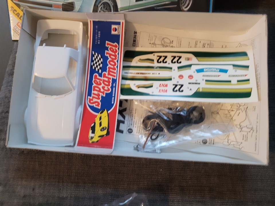 Vintage Nitto Mazda Savanna RX-7 Motorized Model Kit Unbuilt 1:28 | eBay