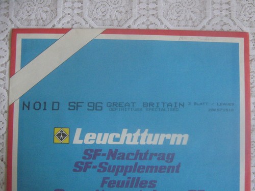 Leuchtturm : Grande Bretagne definitives spécialised 1996 (N 01 D SF 96 ...