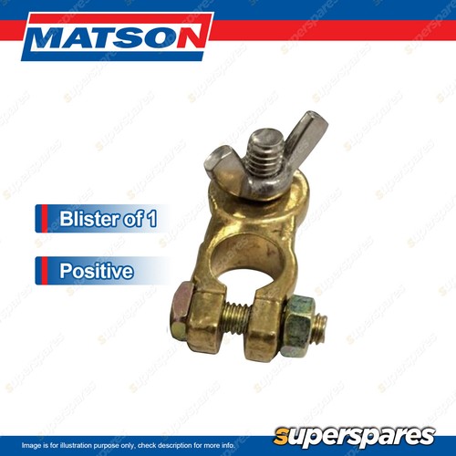 Matson Positive Brass Battery Terminal - 8mm stud suit cable 40mm2 ...