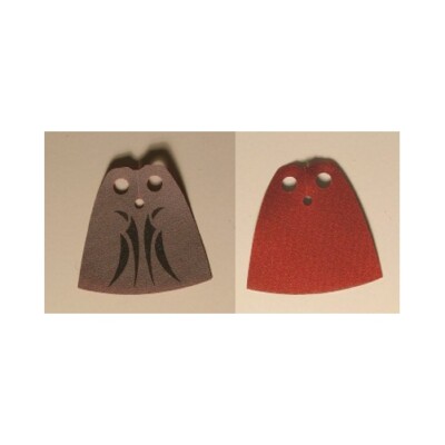LEGO - Minifig, Cape Cloth Dark Red Side & Gray Side w/ Dark Slashes | eBay