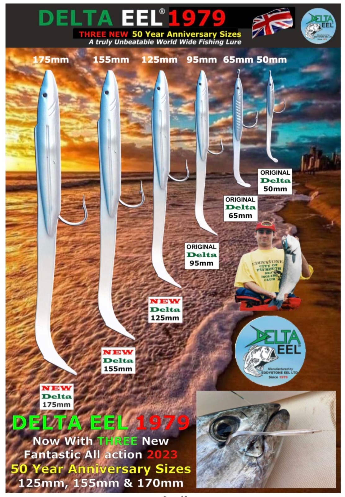 SANDEEL LURES DELTA 2023 ONE EEL PACK NEW MODEL 155mm THE BEST BASS COD ...