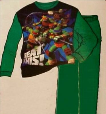 Teenage Mutant Ninja Turtle 6 7 8 Beat This Flannel Sleepwear boys ...