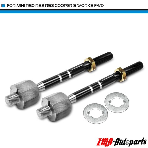 2x Tie Rod End Inner Front for Mini Works Cooper S R50 R52 R53 2001 ...