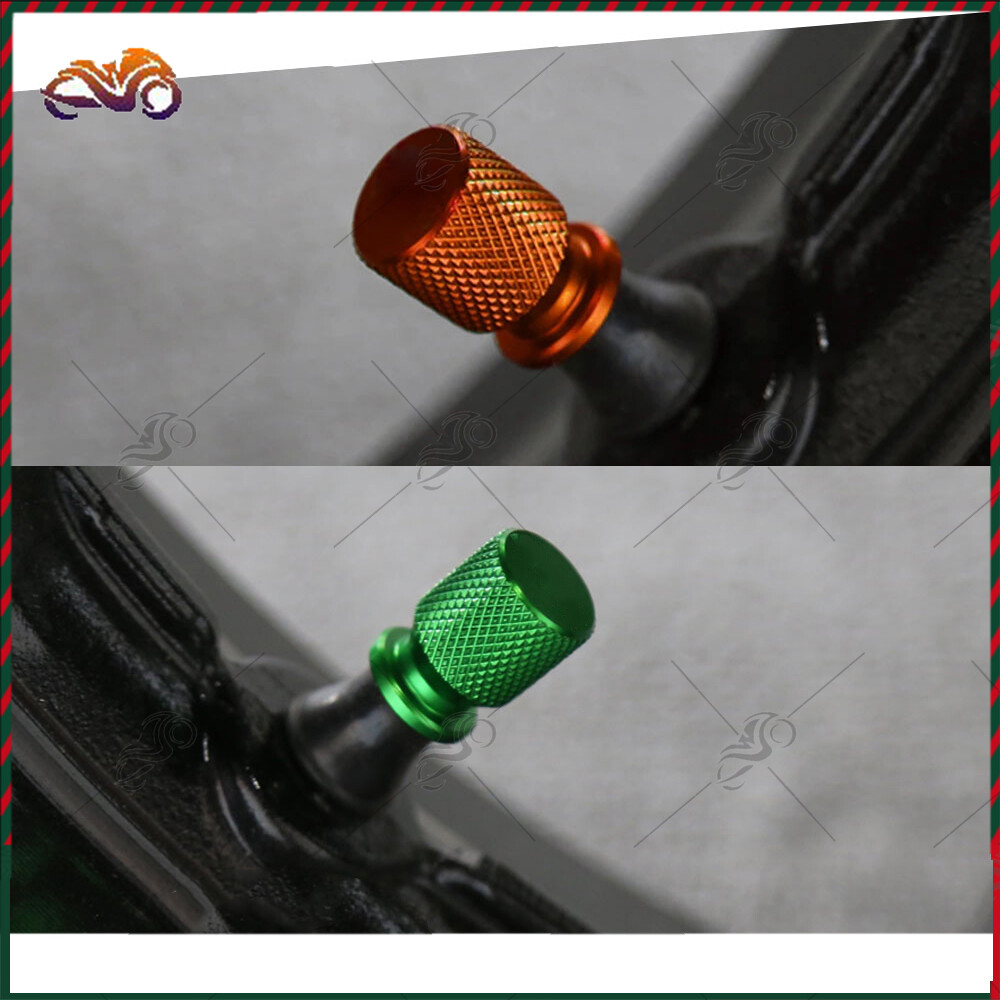 Tire Valve Stem Cover Caps For Kawasaki Ninja 250 300 400 650 ZX-10R ...