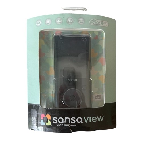 SanDisk Sansa View (32GB) Digital Media MP3 Player Black. Unopened!! (B ...